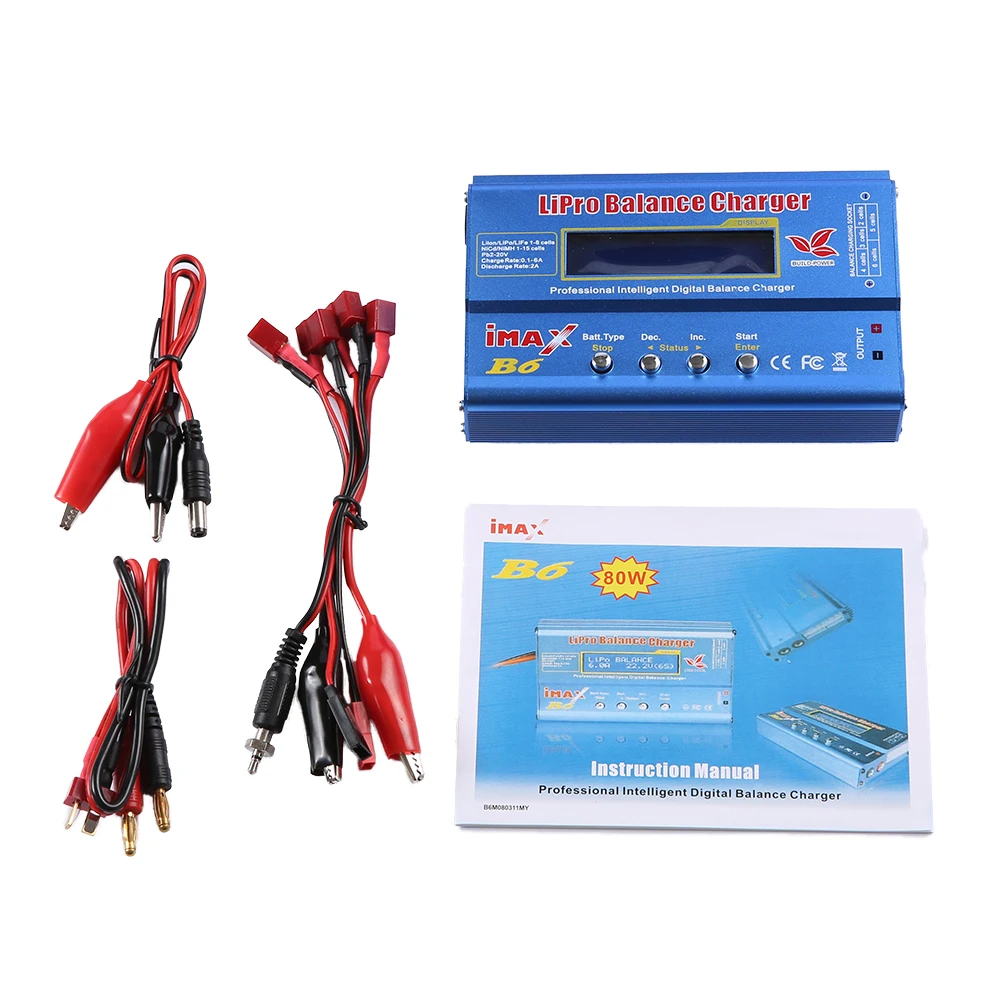 New iMAX B6 Lipro NiMh Li ion Ni Cd RC Battery Balance Digital Charger ...