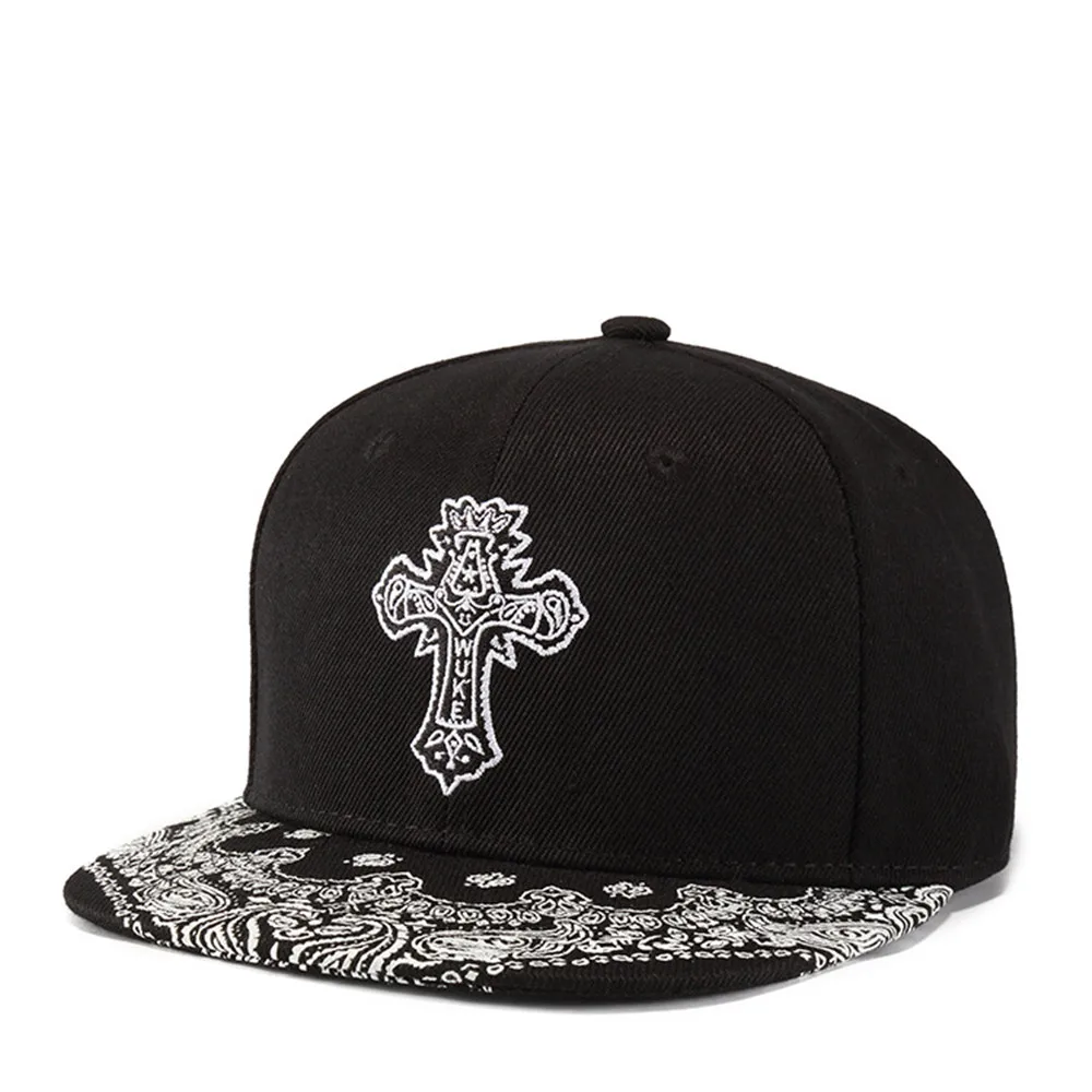 Wuke Cross Amoeba Embroidery Sports Outdoors Hip Hop Cap Casquette ...
