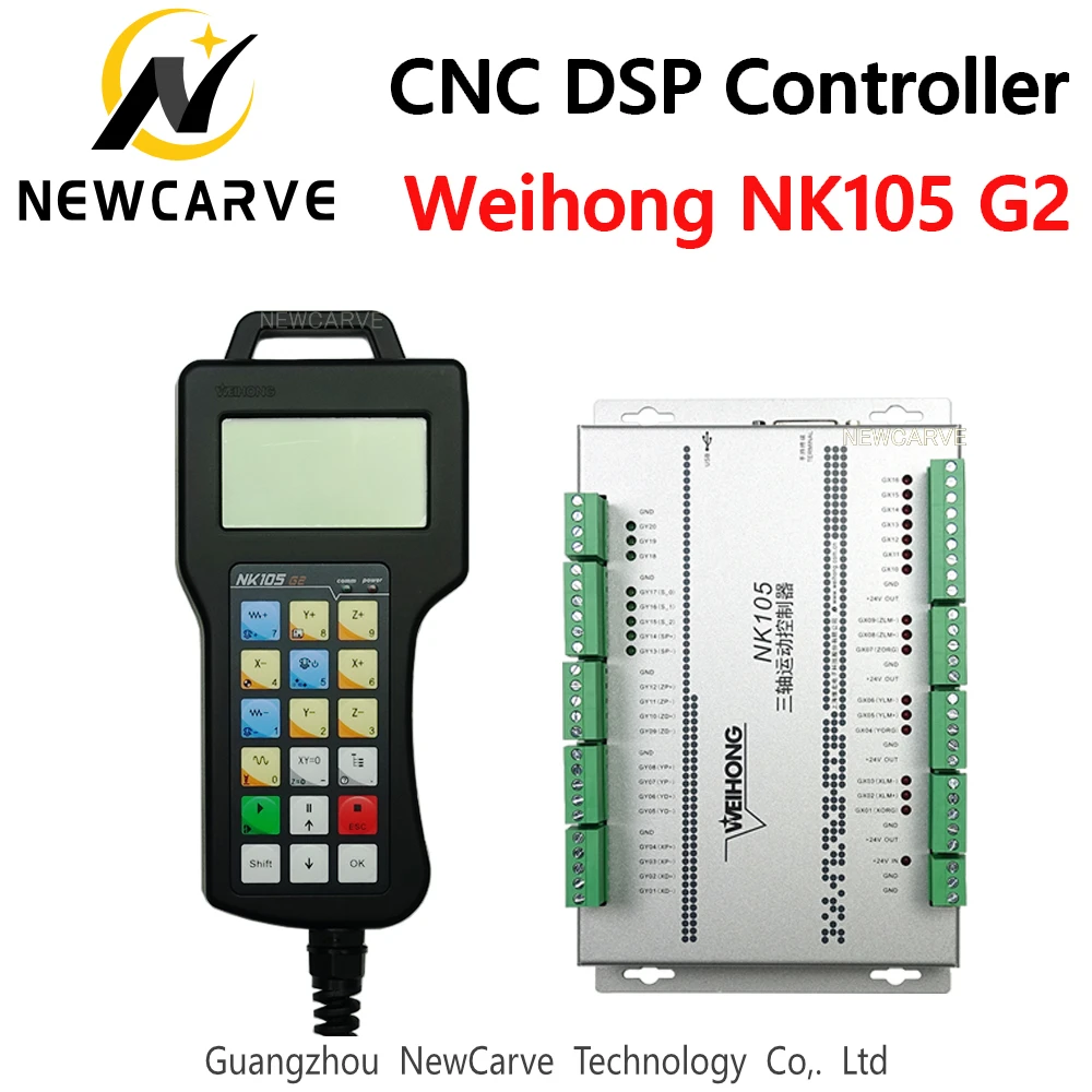 Original Weihong NK105 G2 G3 DSP Controller 3 Axis NC Studio Motion Control System For CNC ...