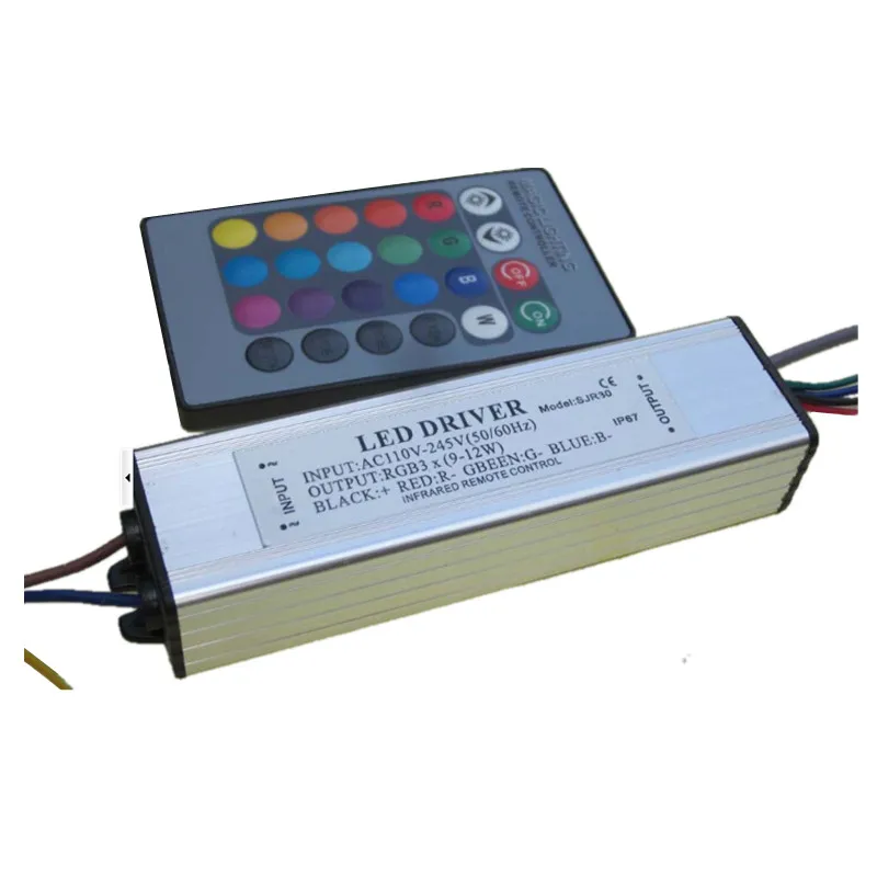 RGB LED Driver 10W 20W 30W 50W 100w lighting transformers adpater power ...