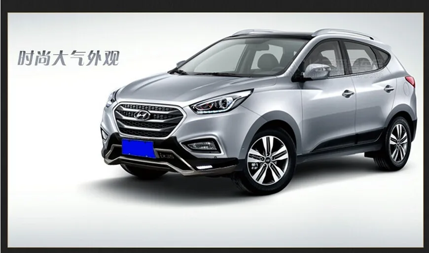 Fit For Hyundai Ix35 2009-2017 Led Front+ Rear Bumper Diffuser Bumpers ...