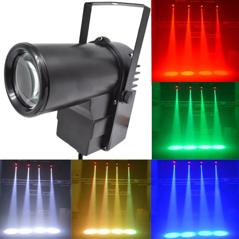 10W Cree led Lamp RGBW 4IN1 LED Pinspot Light DMX512 Control Dj Disco ...