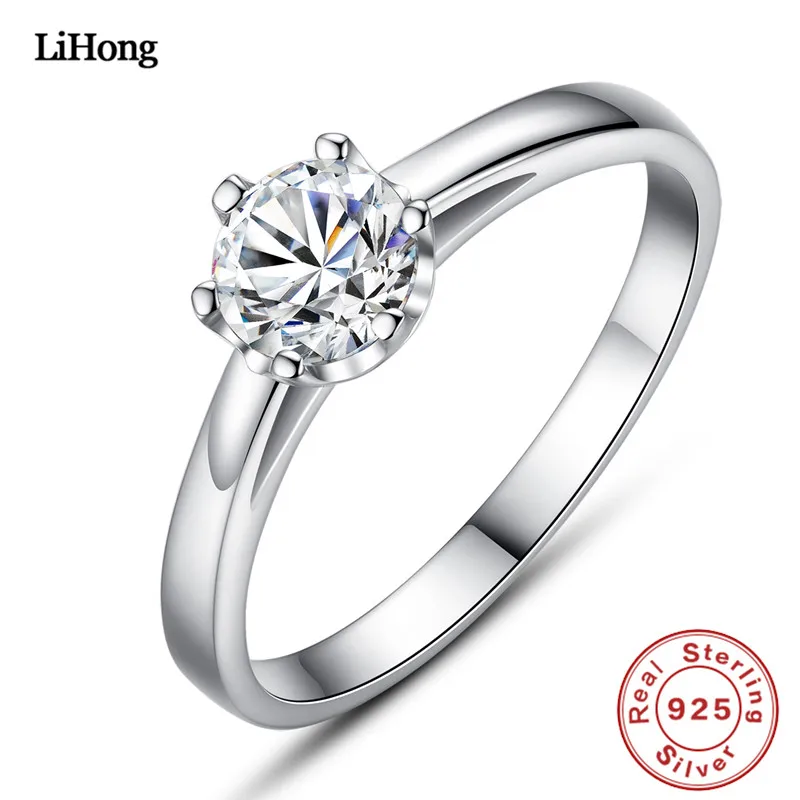 100% 925 Sterling Silver Ring Jewelry Have S925 Stamp With High Quality ...