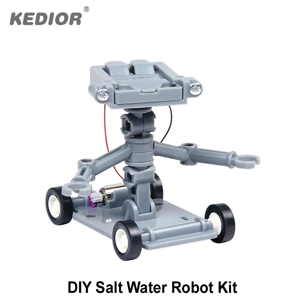 DIY Toy Salt Water Powered Mini DIY Robot Kit Assembling Blocks ...