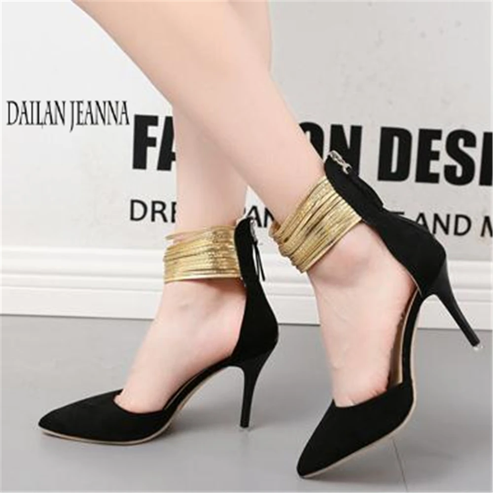 Pumps European style pointy heel with sexy Women's shoes sideways with ...