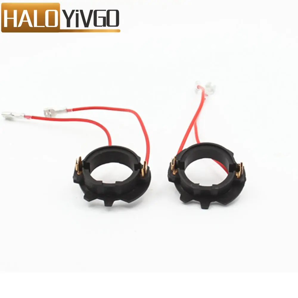 2 Pcs H7 LED Headlight Bulb Clips Holder Socket Base Adapter Holder For ...