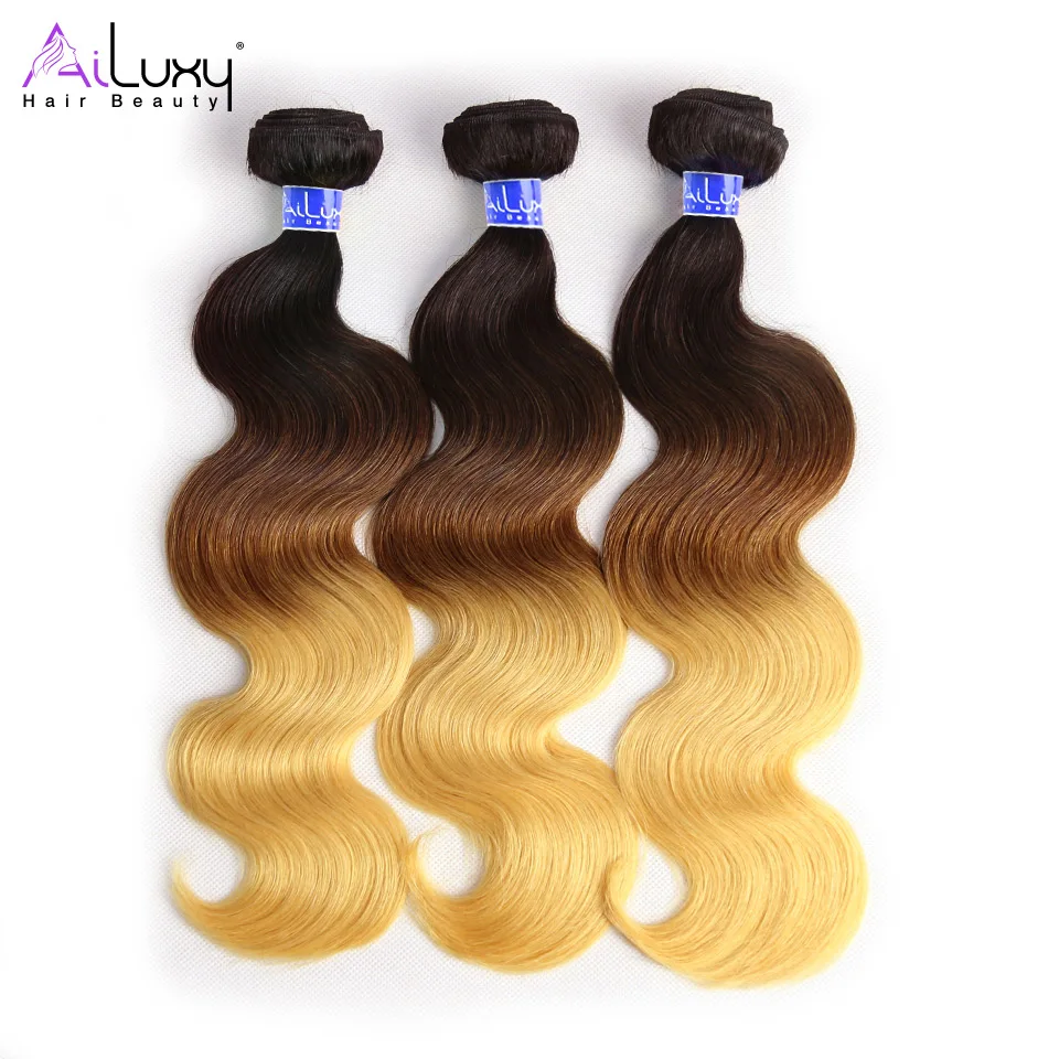 AILUXY HAIR BEAUTY Eurasian Virgin Hair Extension, 3pcs/ lot Body Wave ...
