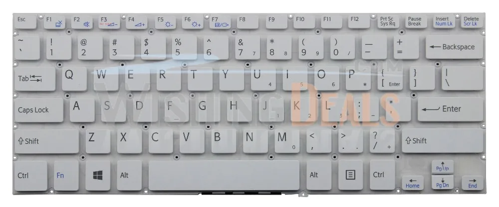 New for Sony Vaio 149237321 AEHK8U001203A 9Z.NADBQ.101 Keyboard US ...