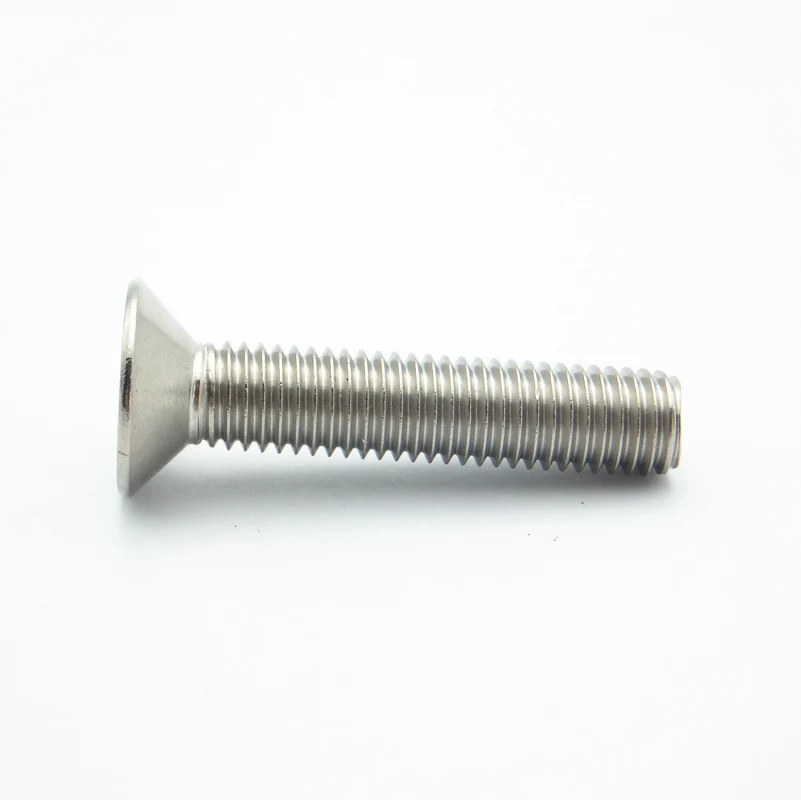 20pcs M4 304 Stainless Steel Metric Thread Hex Socket Flat Head Screw ...