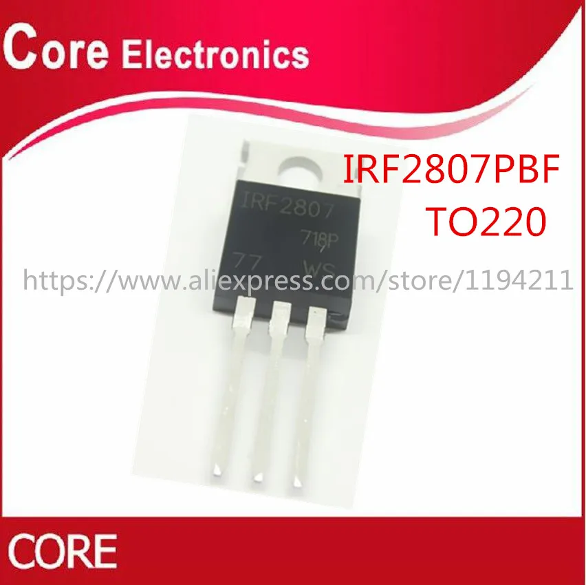 50PCS IRF2807PBF IRF2807 TO 220 TO220 MOS FET New Original|Integrated ...