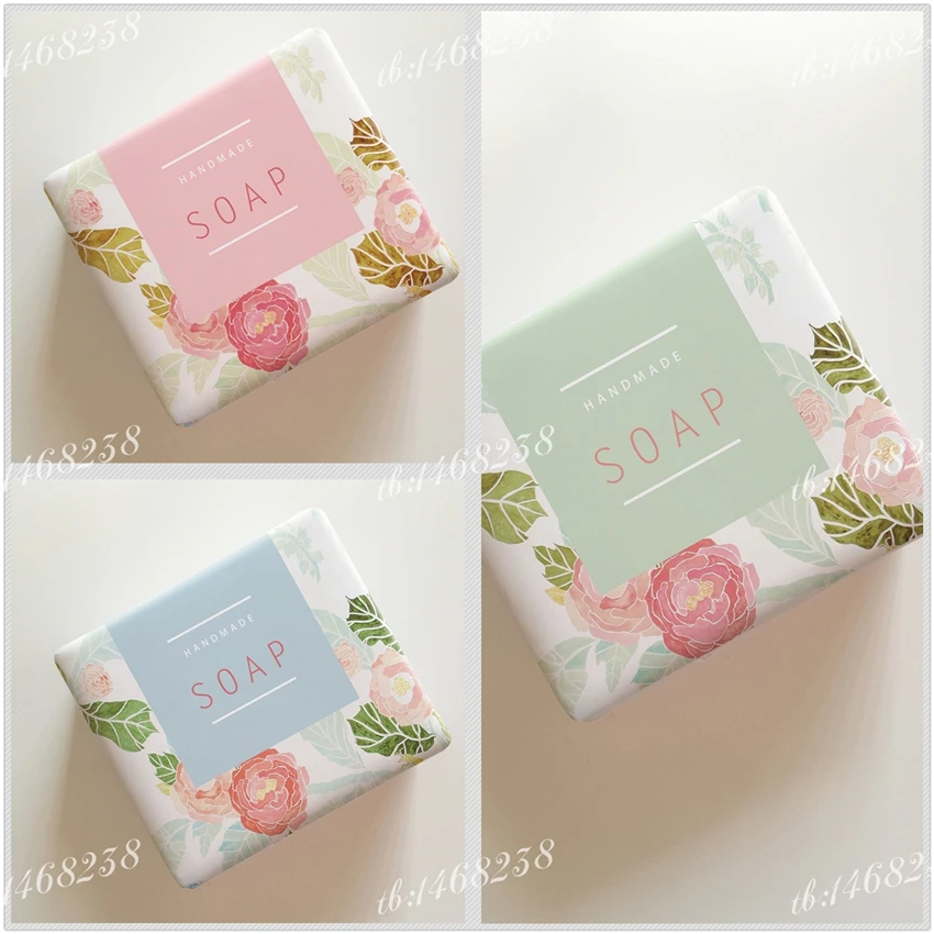 Rose Flower Printed Soap Wrapping Paper Packaging for Handmade Soap ...