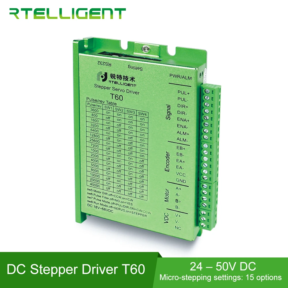 Rtelligent Nema 23 Digital Closed Loop Stepper Motor Driver Stepper ...