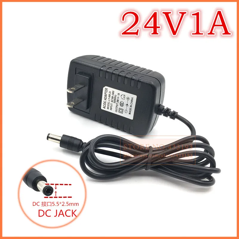 24v1a Ac 100v-240v Converter Adapter Dc 24v 1a 1000ma Power Supply Eu ...