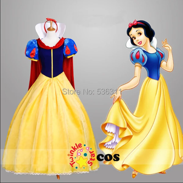 Adult Women Halloween Costumes Custom Made Snow White Princess Cosplay