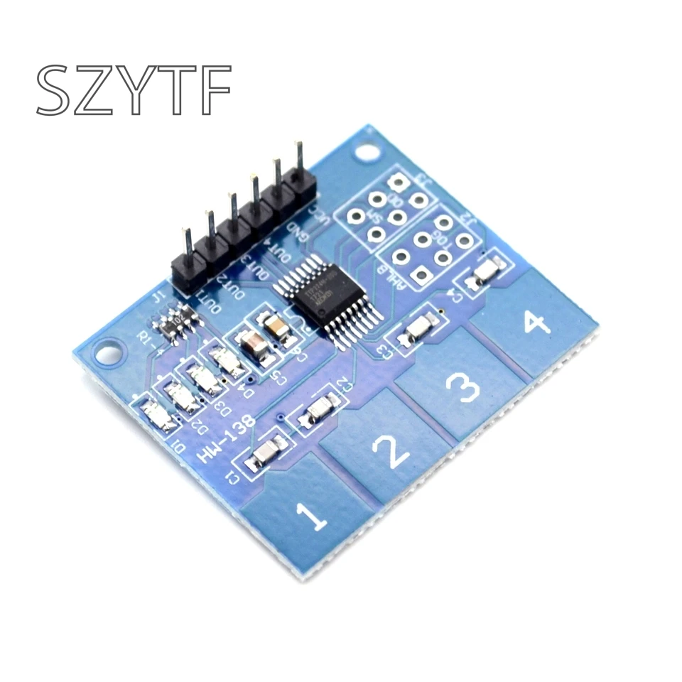 TTP224 4 channel capacitive touch switch digital touch sensor module-in ... TTP224 4 channel capacitive touch switch digital touch sensor module-in ...