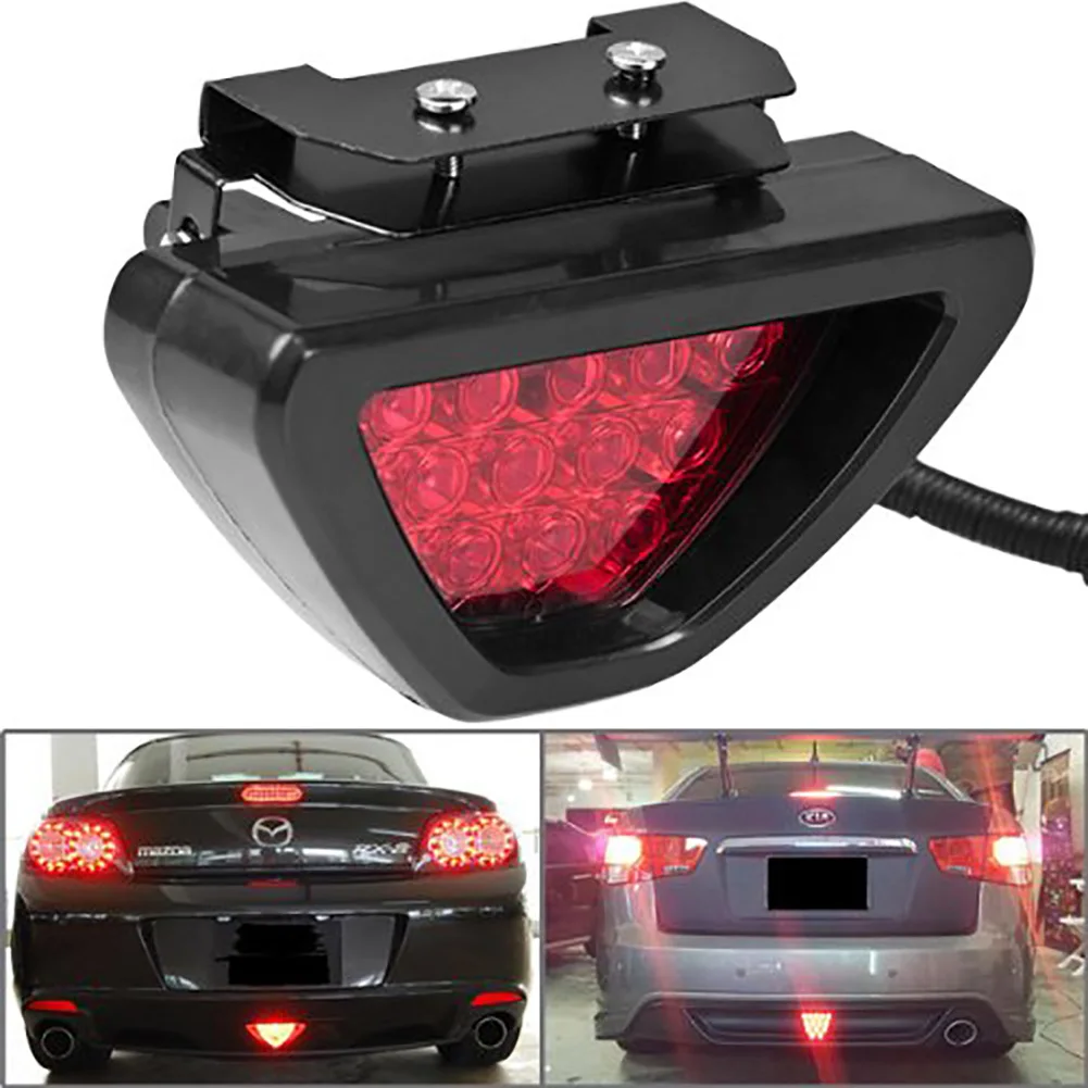 Universal-F1-Style-DRL12V-LED-Car-Rear-Tail-Stop-Fog-Triangular-Brake ...