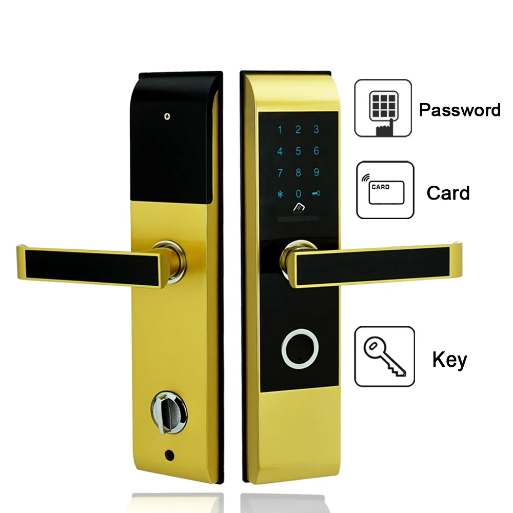 Electronic Door Lock Digital Touch Screen Keypad Combination Coded Door ...
