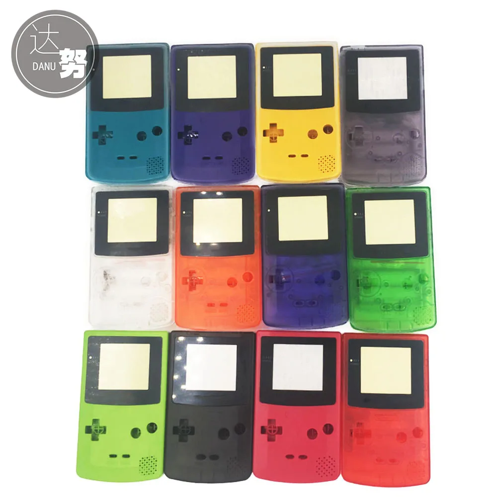 12ชุดสำหรับ Game Boy Gameboy สี Shell Case ฝาครอบผิวสำหรับ GBC|gbc case ...