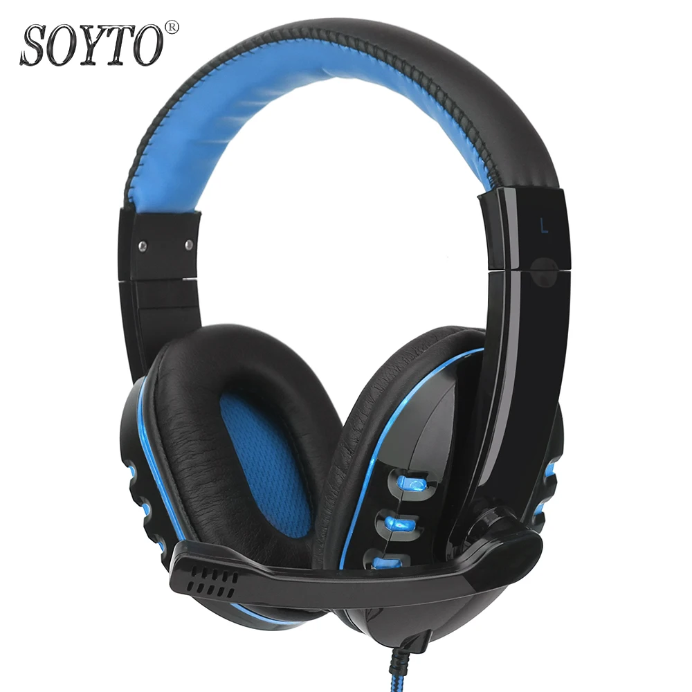 Soyto SY733MV Original Wired Gaming Headphones LED Light Stereo Headset ...