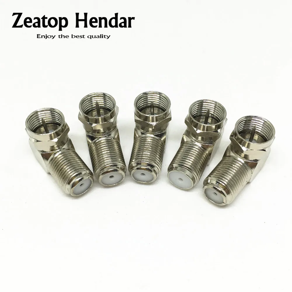 5pcs Brass 90 Degree F-type F Male To F Female Jack Right Angle ...