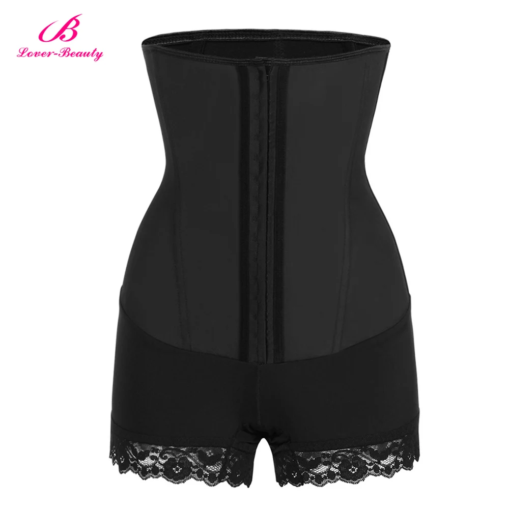 Lover Beauty Waist Trainer Bodysuit Latex Slimming Underwear Corsets