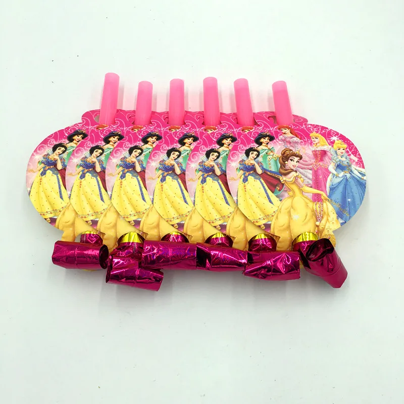 6PCS/LOT PRINCESS BLOWOUTS KIDS BIRTHDAY PARTY DECORATION PRINCESS ...