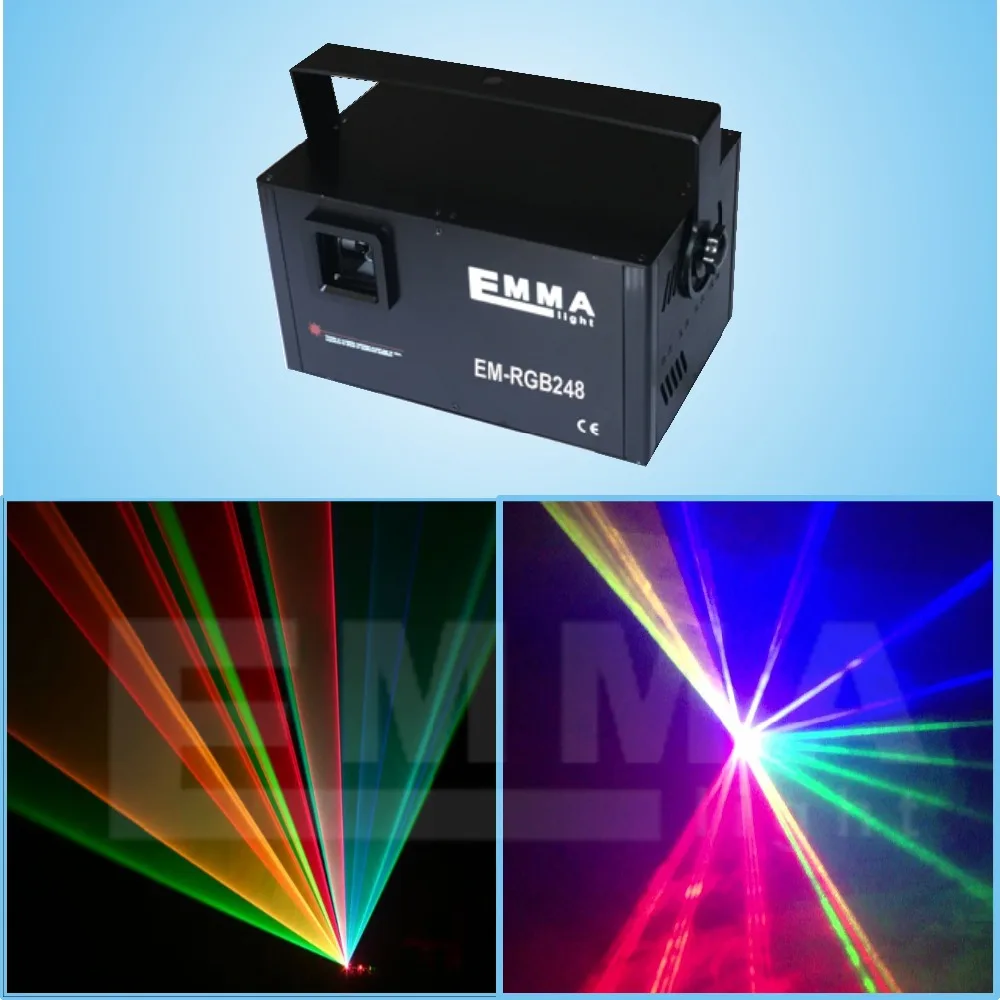 CE ROHS certified Laser show systems 2 watt to 2.5 watt RGB full color ...