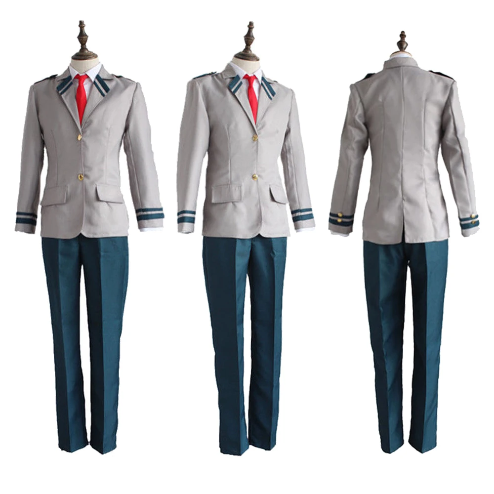 Noriviiq Anime Men's Boku No Hero Academia Midoriya Izuku School ...