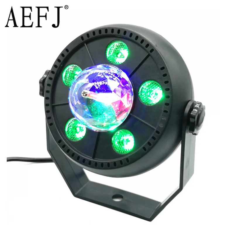 5 RGB PAR LED +7 Colors DJ Disco Crystal Magic Ball Stage Lighting ...