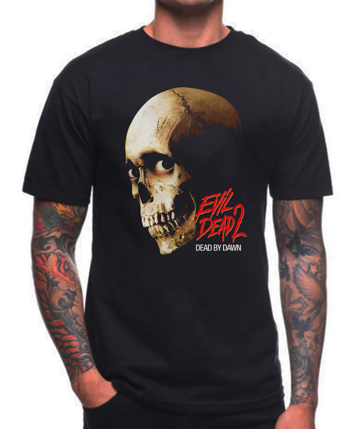 EVIL DEAD 2 T SHIRT HORROR MOVIE FILM|T-Shirts| - AliExpress