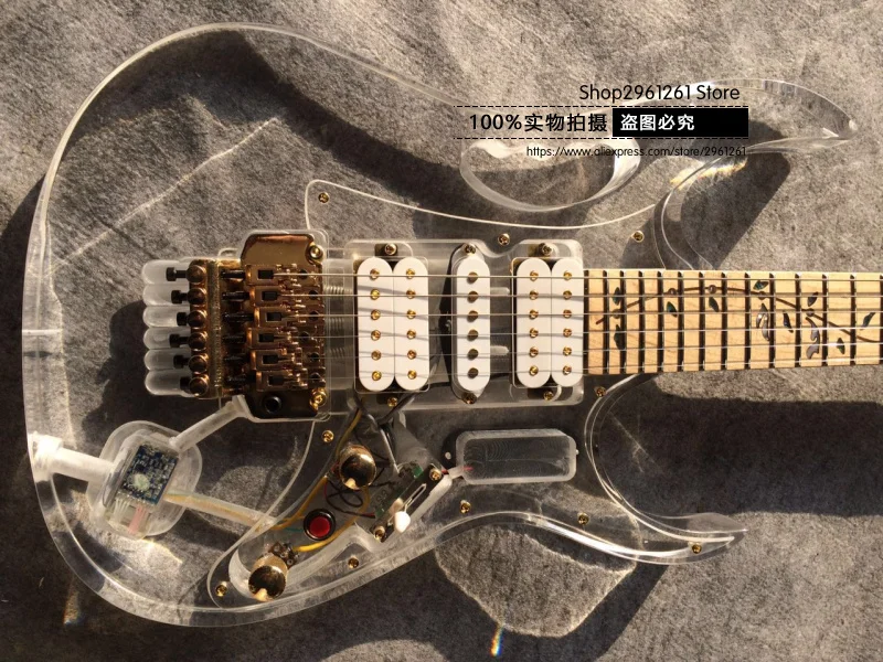 De gama alta de acrílico transparente guitarra eléctrica,|acrylic ...
