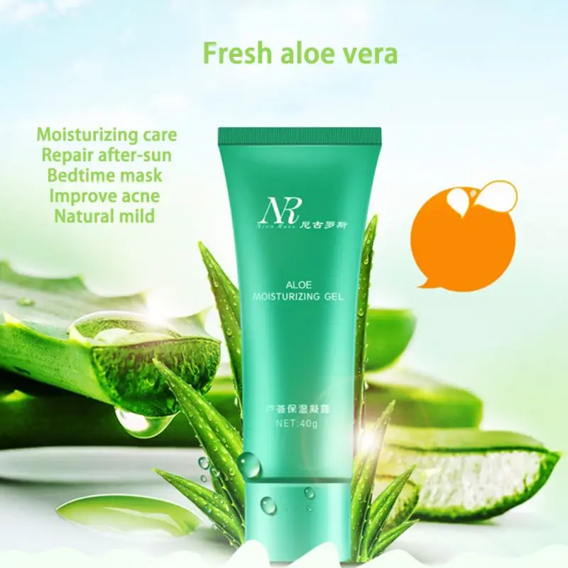 40g Aloe Vera Gel Skin Care Brand Face Hyaluronic Acid Anti Winkle ...