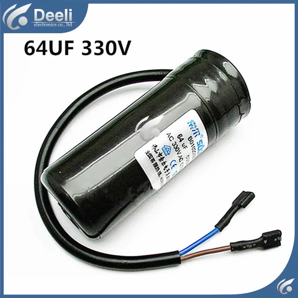 new for Refrigerator Compressor Capacitor 64UF 330V refrigerator ...