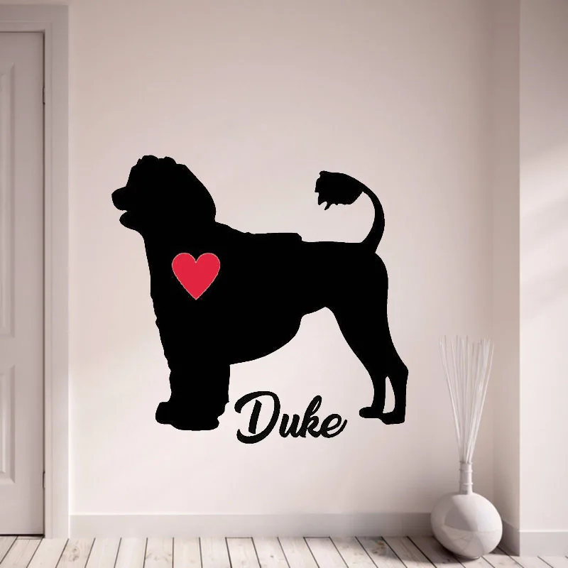 Wall Décor Wall Decals & Murals Home & Living Dog name decal Custom dog ...