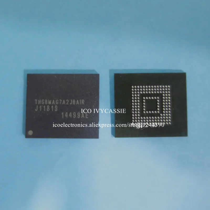 2 Pcs/lot Thgbmag7a2jbair Emmc Nand Flash Memory Ic Chip - Integrated ...