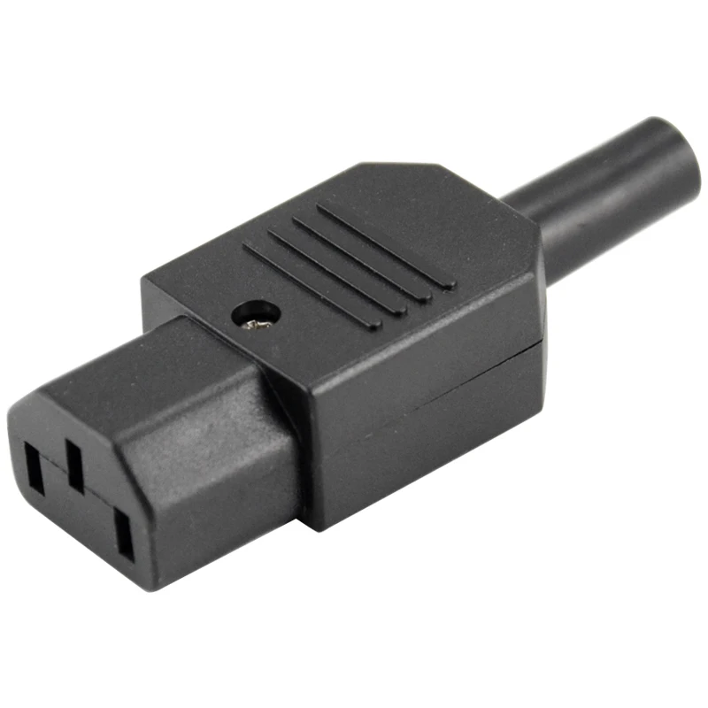 IEC C13 Connector Female Kettle Mains Power Inline Plug Rewirable 250V ...