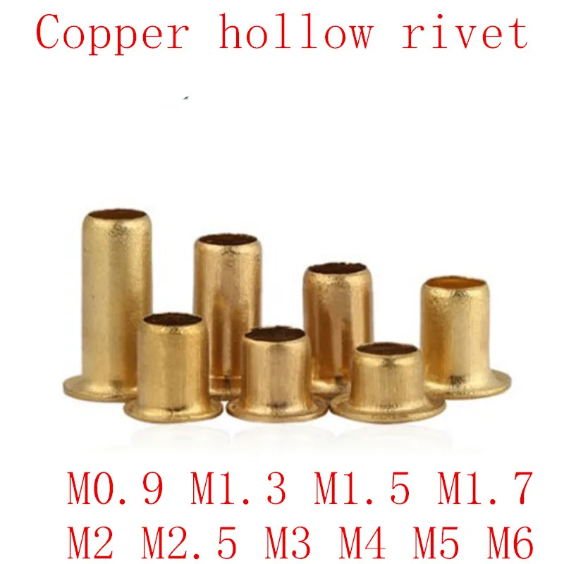100-500pcs M0.9 M1.3 M1.5 M1.7 M2 M2.5 M3 m4 m5 m6 Tubular Rivets ...