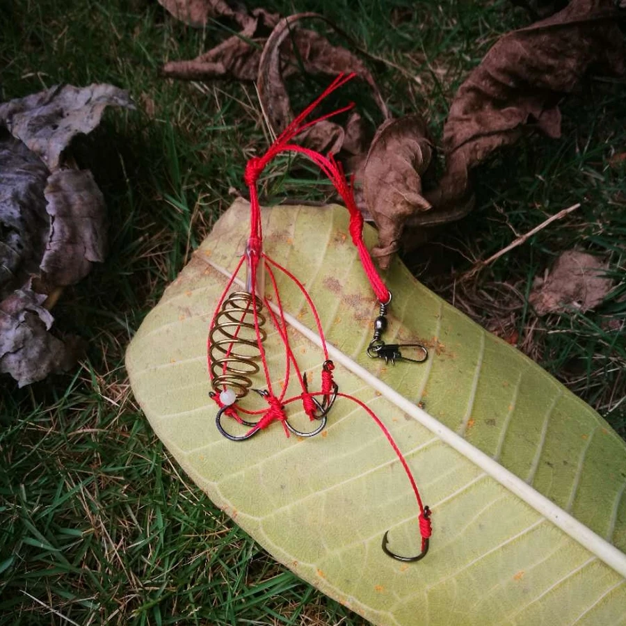 1set explosion fishhook fishing gears with box cover sea rod use river ...