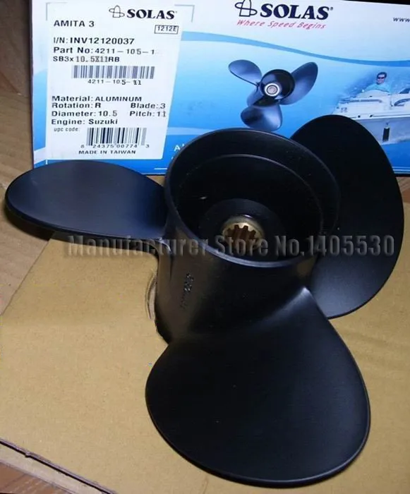 Quality-Outboard-Propeller-For-Suzuki-2-stroke-20-30hp-outboard-motor ...