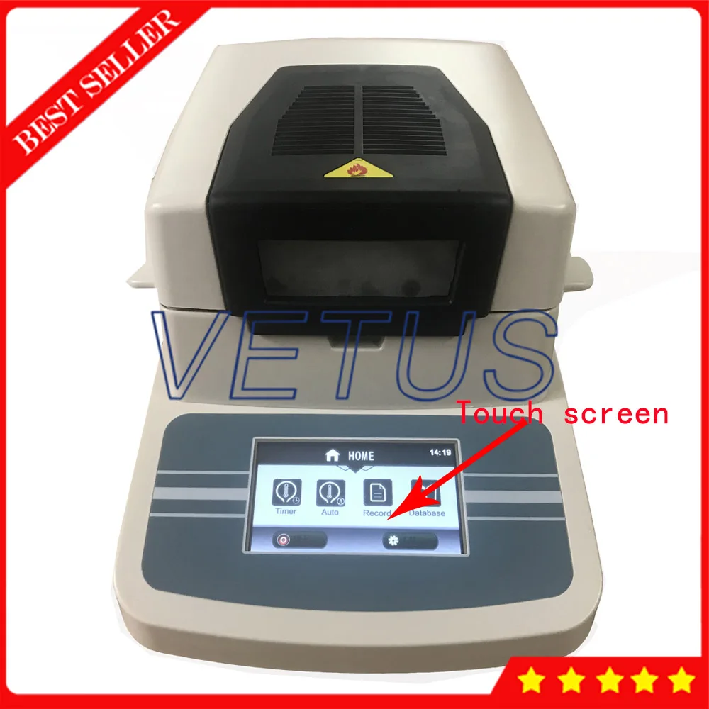 0.001g Accuracy Electronic Touch Screen Halogen Moisture Meter For Food ...