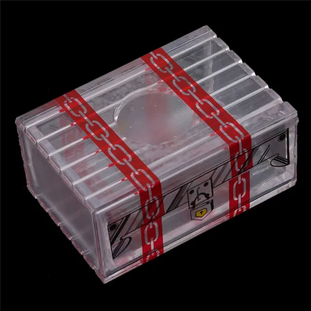 1pcs Transparent Magic Box That Cannot Be Opened Close up Stage Magic ...