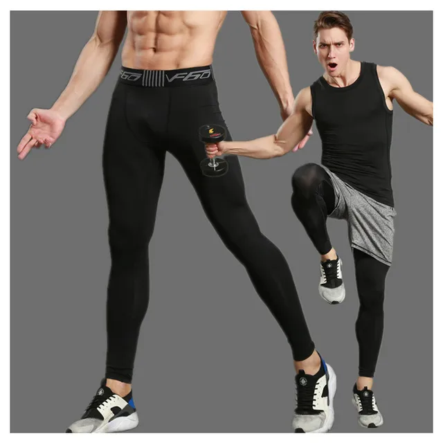 Compression Pants Men Sports Running Tights Men Bodybuilding Jogging