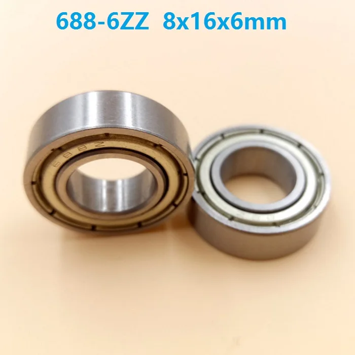 500pcs/lot 688-6zz 688 Zz/w6 Ball Bearing 8x16x6 Mm Deep Groove Ball ...