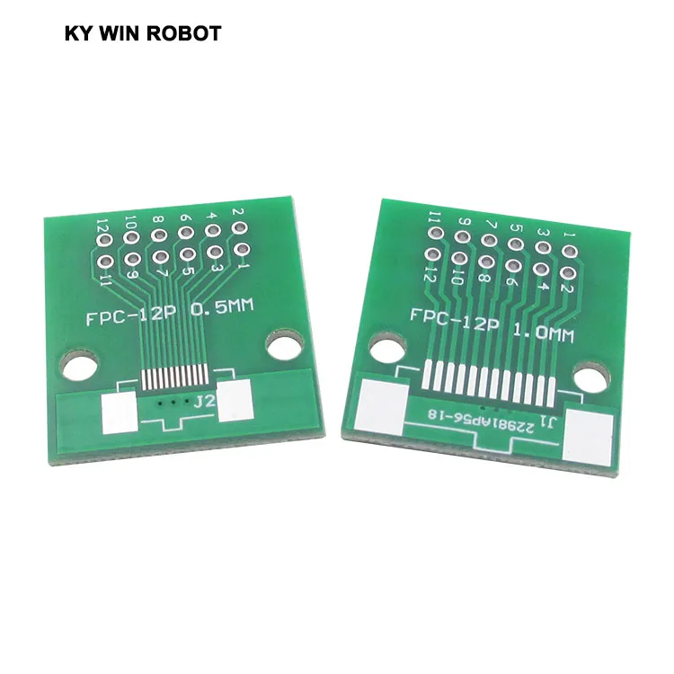 Free Shipping 10 Pcs/lot Double Side 0.5mm 1mm Ffc Fpc 12p 12 Pin To 2 ...