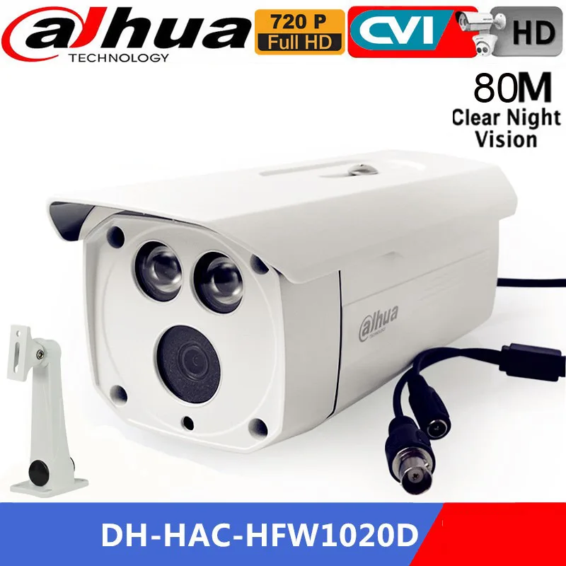 Dahua HDCVI Camera DH HAC HFW1020D 1MP 720P IR distance 80M Waterproof ...