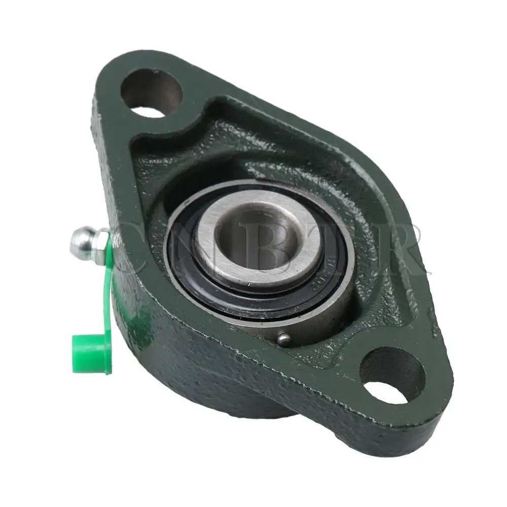 CNBTR Cast Iron & Bearing Steel UCFL202 Double Seals Oval Flange ...
