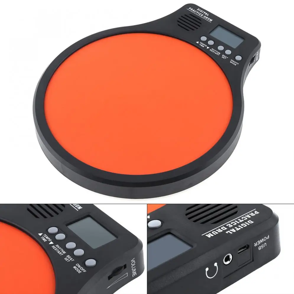 8 Inch Digital Electronic Dumb Drum Pad With Speed Detection Digital ...