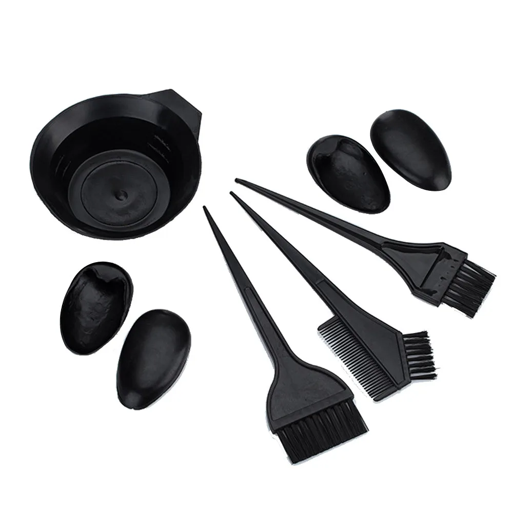 1 Set Hair Color Dye Bowl Comb Brushes Tool Kit Set Tint Coloring Bowl ...