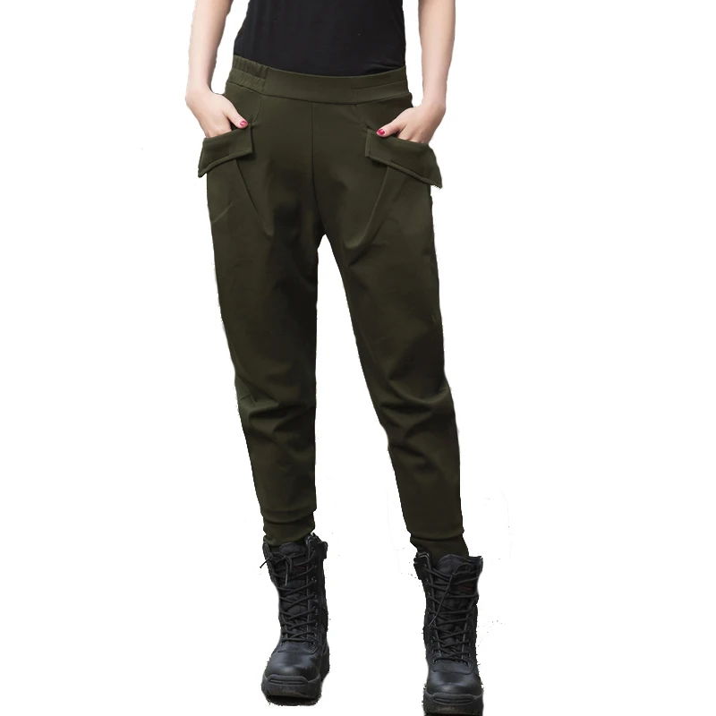 Fashion Ladies Cotton Military Army Harem Pants Women Combat Tactical ...