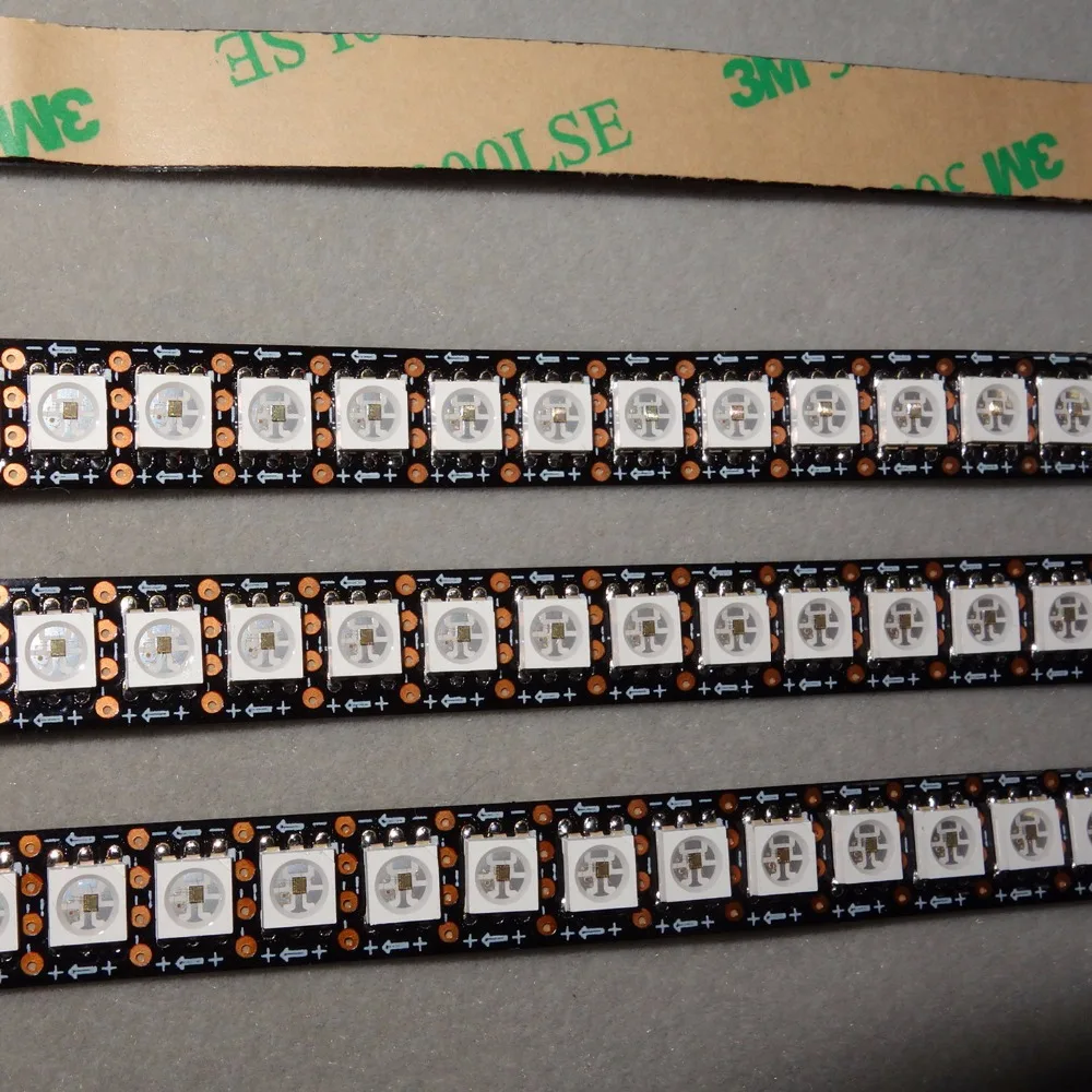 2 meters long 144pcs SK9822 addressable led pixel strip144pixels/m ...